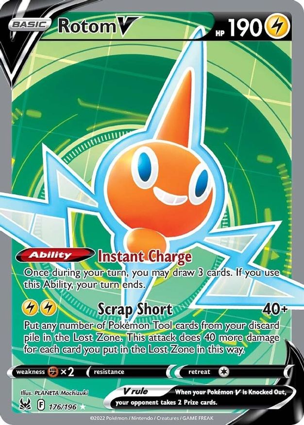 Rotom V (Full Art) - SWSH11: Lost Origin - Pokemon