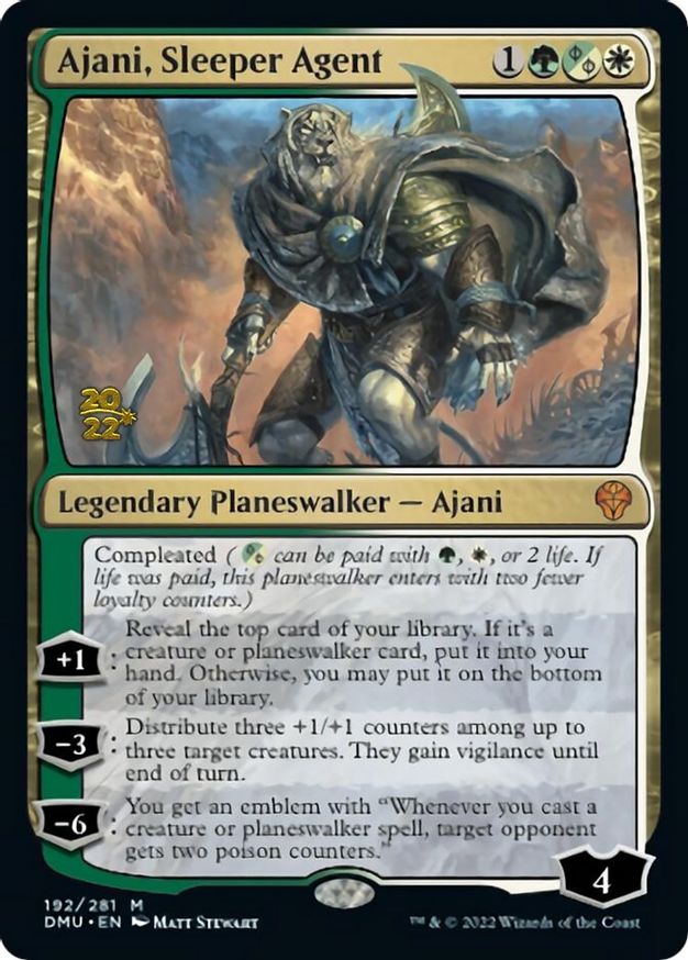 Ajani, Sleeper Agent - Prerelease Cards - Magic: The Gathering Ajani, Sleeper Agent - Prerelease Cards - Magic: The Gathering
