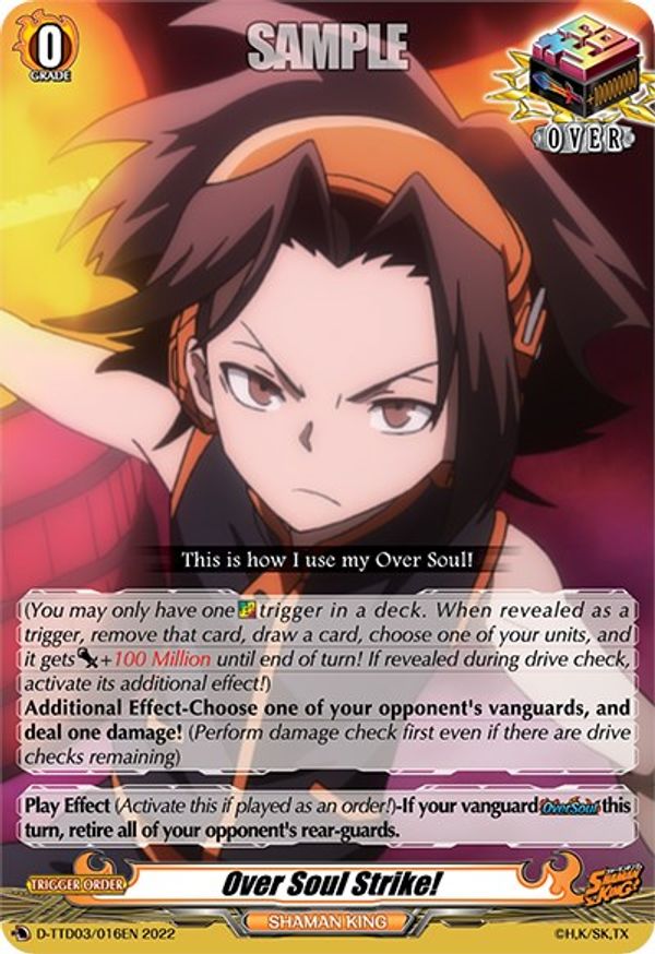 Over Soul Strike! - D-TTD03: Shaman King - Cardfight Vanguard