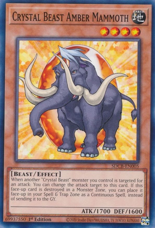 Crystal Beast Amber Mammoth - Structure Deck: Legend of the Crystal ...