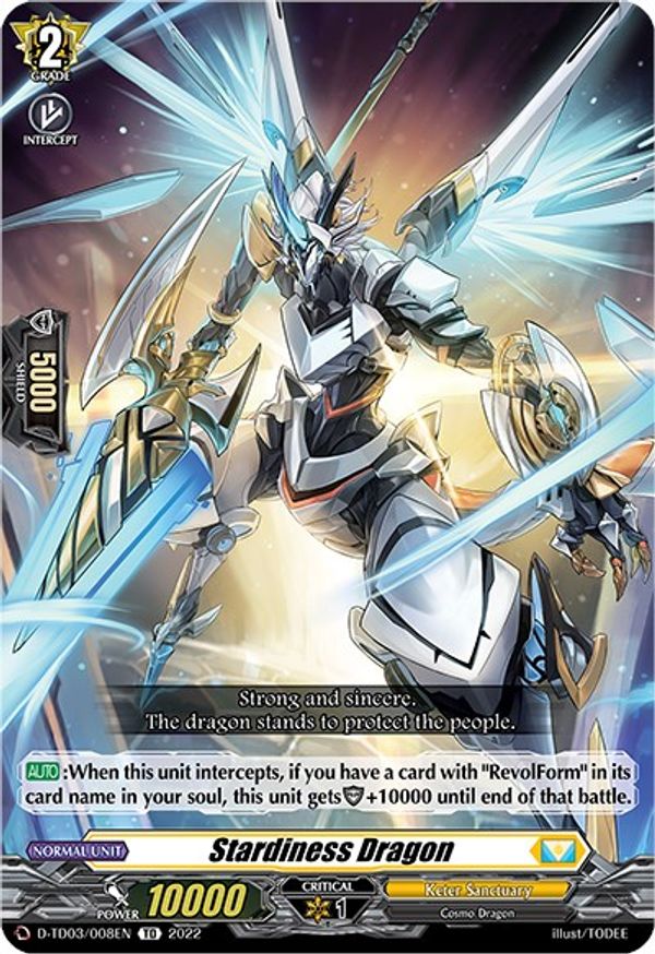 Stardiness Dragon - D-TD03: Raika Koshiba -Skyfall Executors- - Cardfight Vanguard