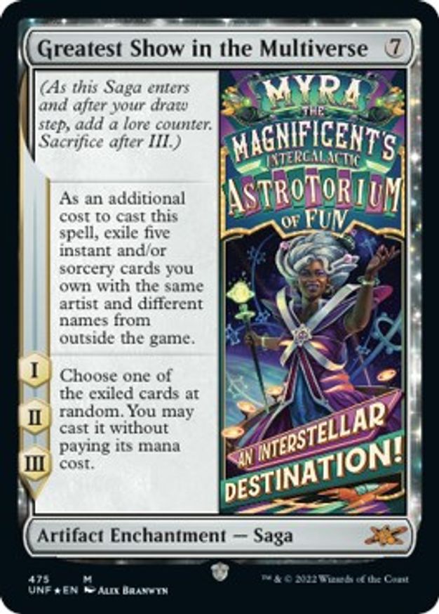 Greatest Show in the Multiverse (Galaxy Foil) - Unfinity - Magic: The ...