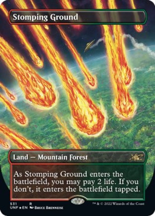Stomping Ground (Borderless) (Galaxy Foil) - Unfinity - Magic: The ...