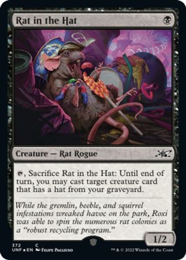Rat in the Hat (Galaxy Foil) - Unfinity - Magic: The Gathering