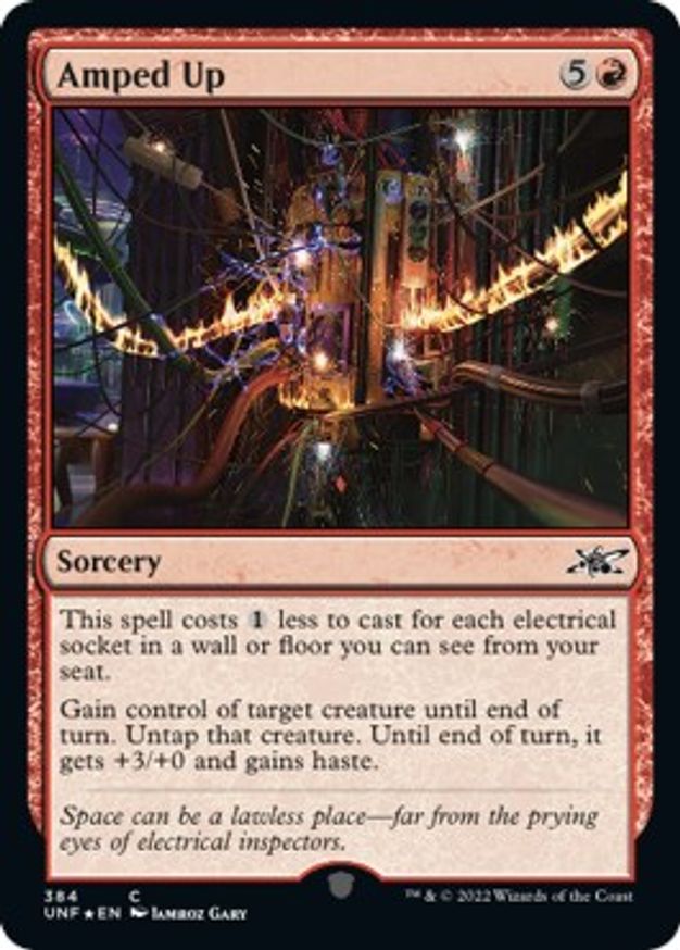 Amped Up (Galaxy Foil) - Unfinity - Magic: The Gathering