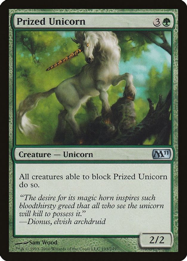 Prized Unicorn - Magic 2011 (M11) - Magic: The Gathering