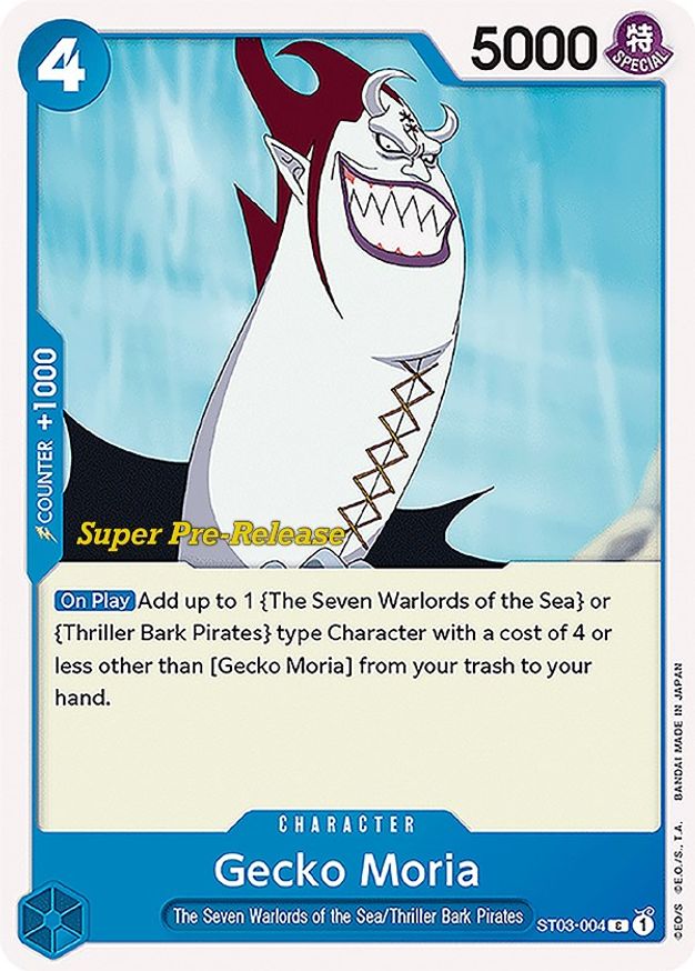 Gecko Moria - Super Pre-Release Starter Deck 3: The Seven Warlords of ...