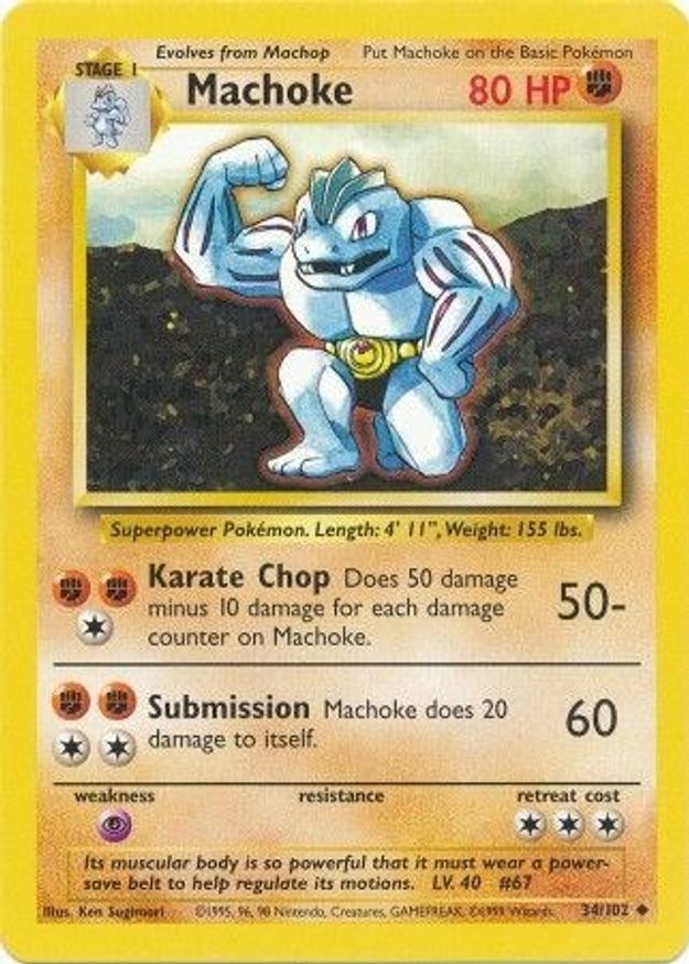 Machoke - Base Set - Pokemon