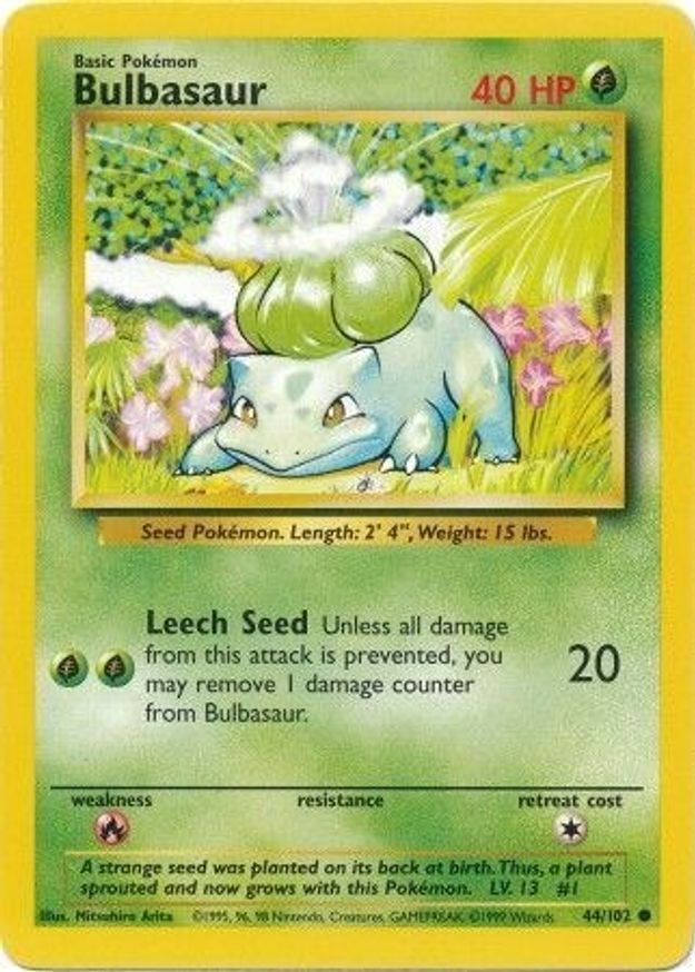 Bulbasaur - Base Set - Pokemon