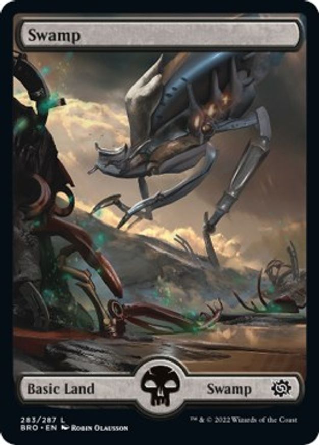 Swamp (283) - Full Art - The Brothers' War - Magic: The Gathering
