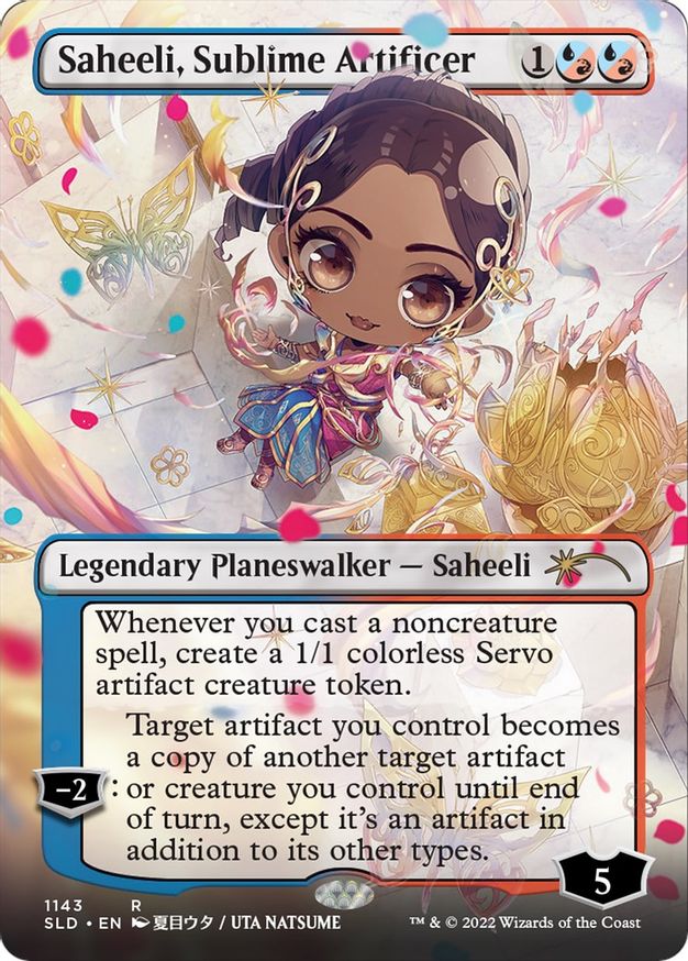 Saheeli, Sublime Artificer (Borderless) - Secret Lair Drop Series ...