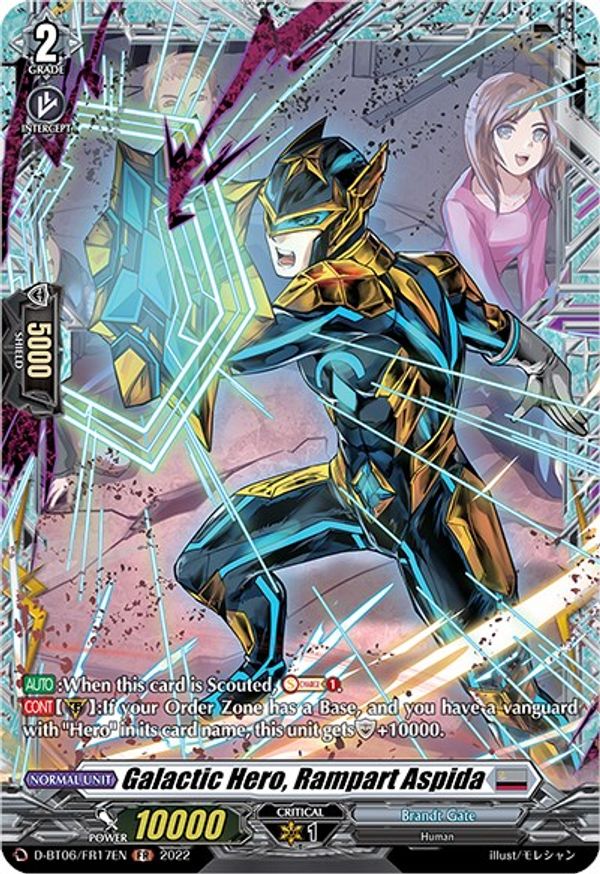 Galactic Hero, Rampart Aspida (FR) - Blazing Dragon Reborn - Cardfight Vanguard