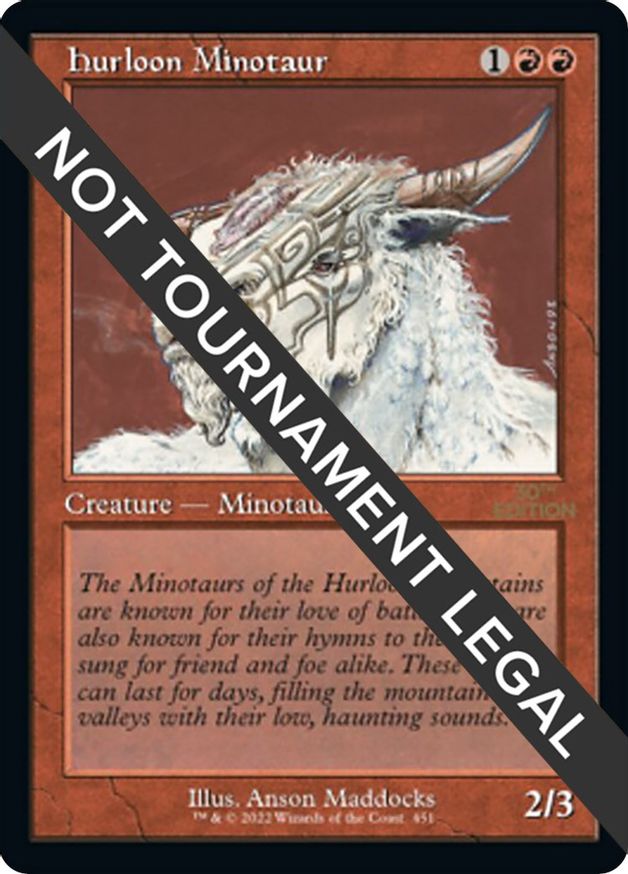 Hurloon Minotaur (Retro Frame) - 30th Anniversary Edition - Magic: The ...