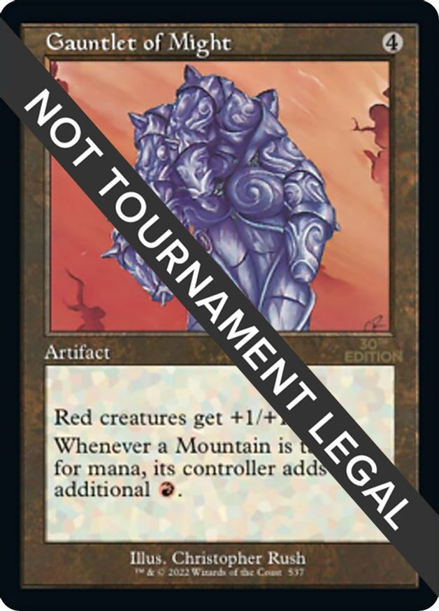 Gauntlet of Might (Retro Frame) - 30th Anniversary Edition - Magic: The ...