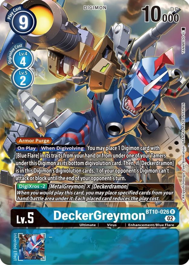 DeckerGreymon (Alternate Art) - Xros Encounter - Digimon Card Game