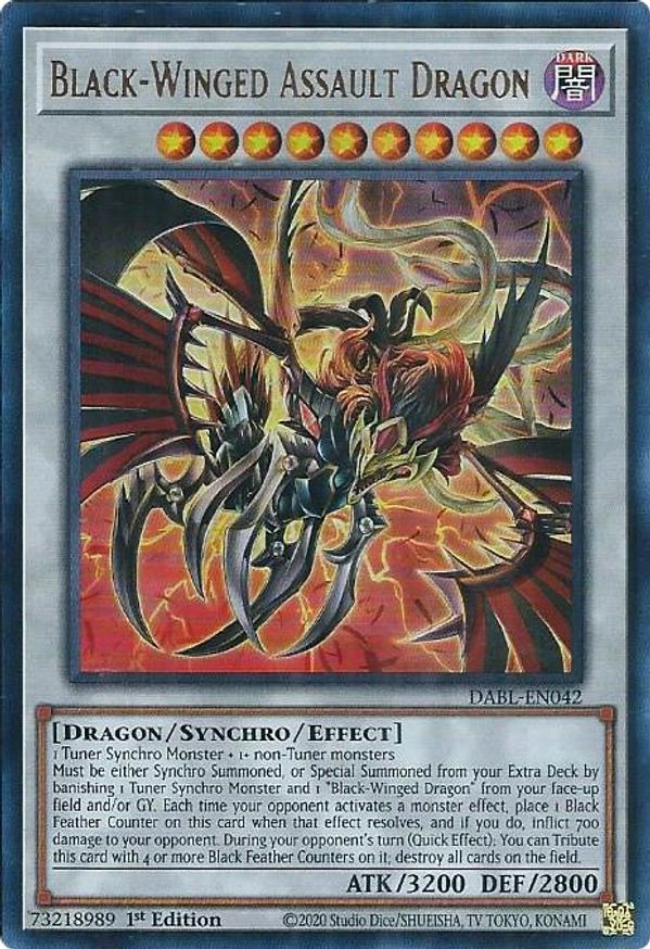 Black-Winged Assault Dragon - Darkwing Blast - YuGiOh