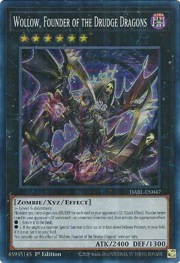 Wollow, Founder of the Drudge Dragons - Darkwing Blast - YuGiOh