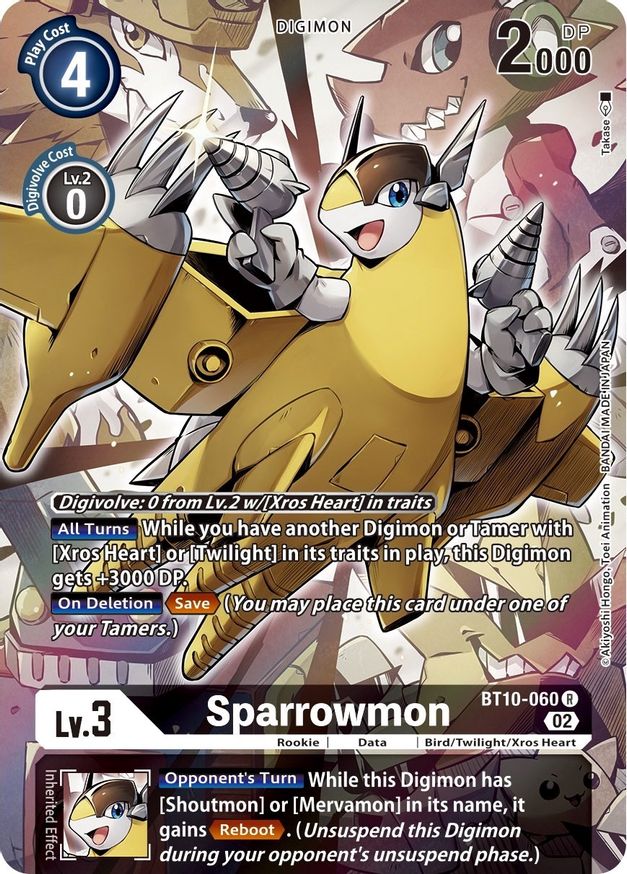Sparrowmon (Alternate Art) - Xros Encounter - Digimon Card Game