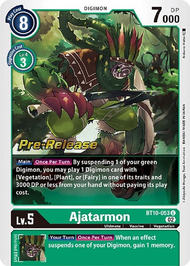 Ajatarmon - Xros Encounter Pre-Release Cards - Digimon Card Game