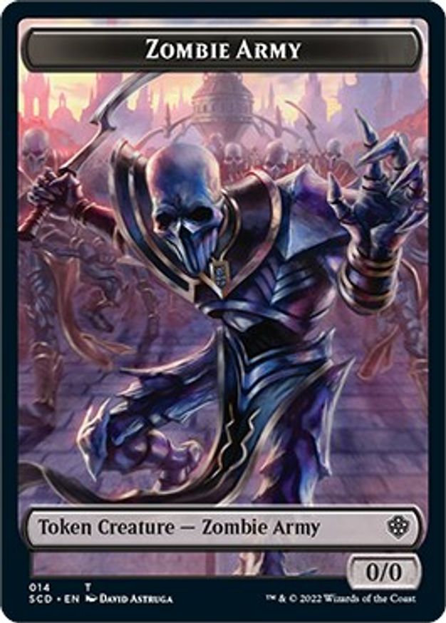 Zombie Army Double-sided Token - Starter Commander Decks - Magic: The ...