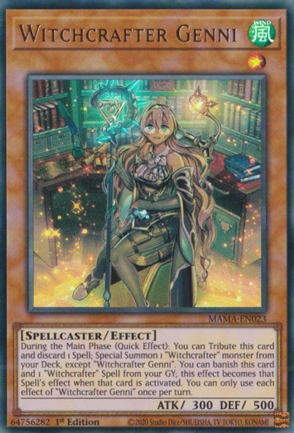 Witchcrafter Genni - Magnificent Mavens - YuGiOh