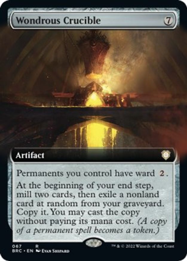 Wondrous Crucible (Extended Art) - Commander: The Brothers' War - Magic ...