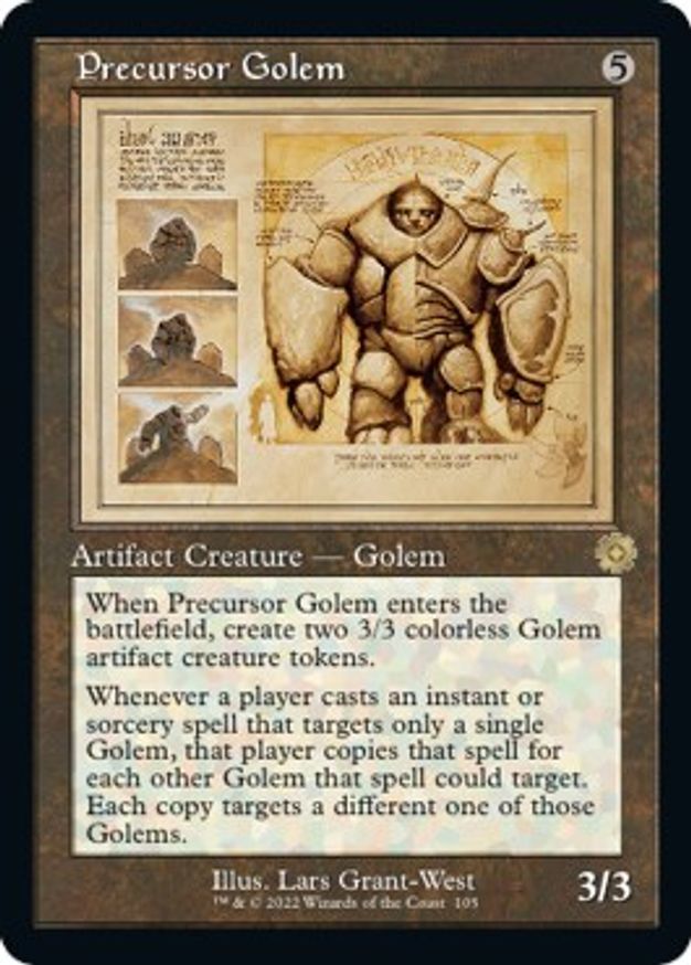 Precursor Golem (Schematic) - The Brothers' War: Retro Frame Artifacts ...