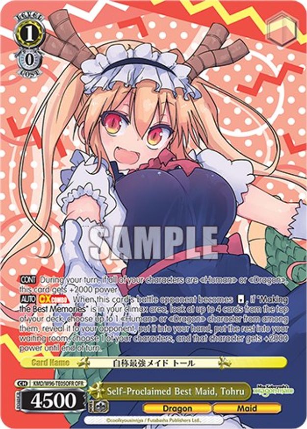 Self-Proclaimed Best Maid, Tohru (OFR) - Miss Kobayashi's Dragon Maid ...