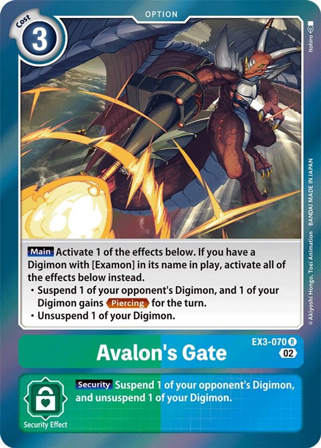 Avalon's Gate - Draconic Roar - Digimon Card Game