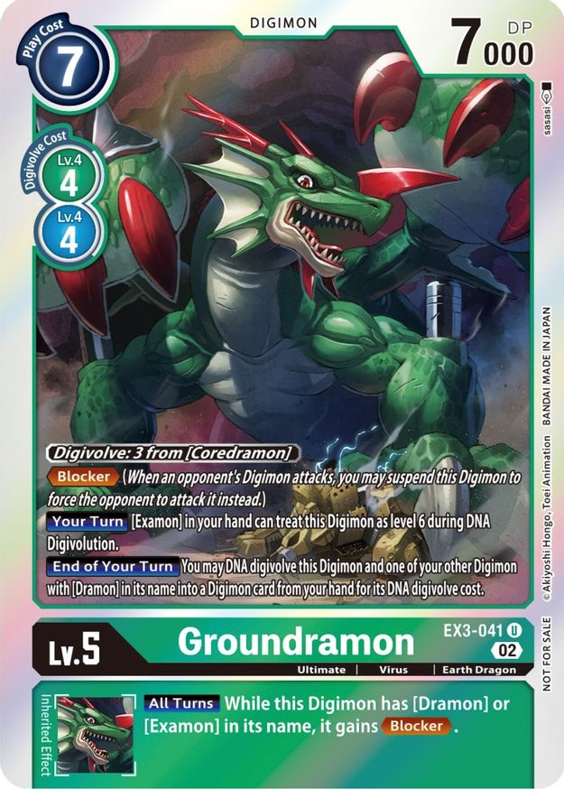 Groundramon (Box Topper) - Draconic Roar - Digimon Card Game