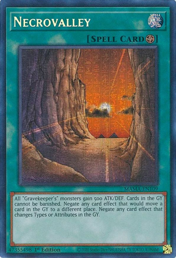 Necrovalley (Secret Pharaoh's Rare) - Magnificent Mavens - YuGiOh