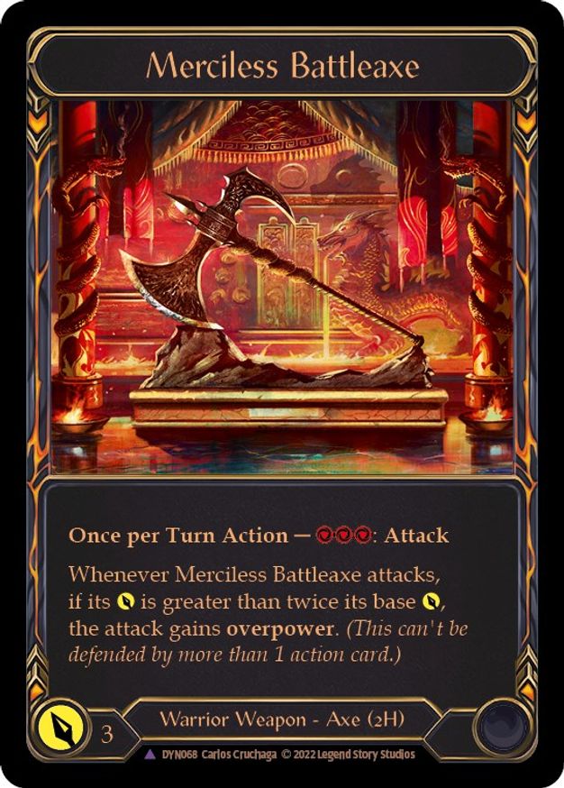 Merciless Battleaxe (Marvel) - Dynasty - Flesh and Blood TCG