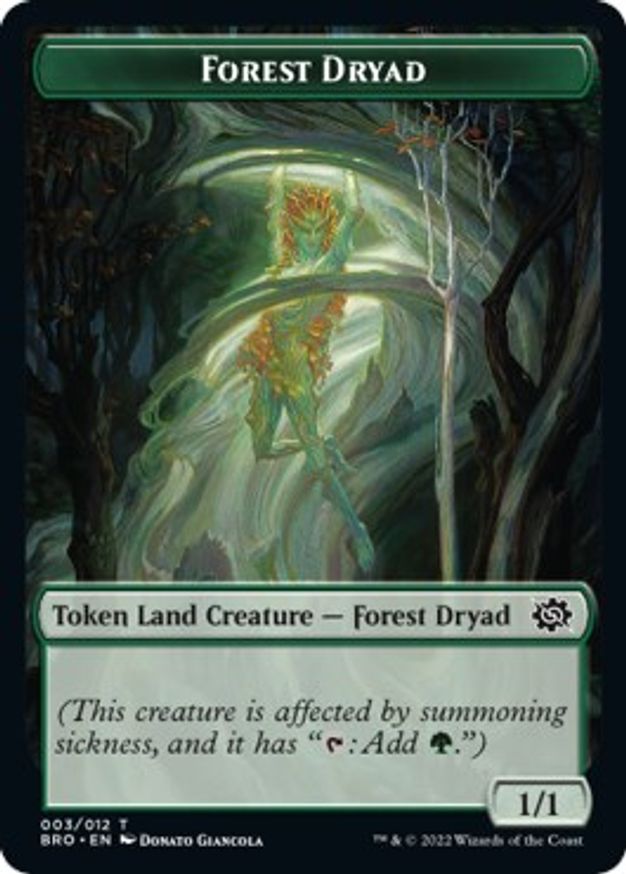 Forest Dryad Token - The Brothers' War - Magic: The Gathering