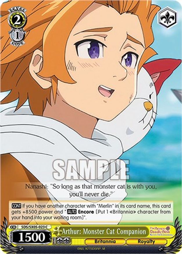 Arthur: Monster Cat Companion - The Seven Deadly Sins: Revival of The ...