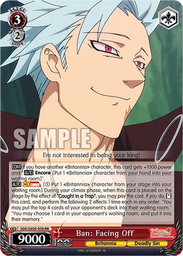 Ban: Facing Off - The Seven Deadly Sins: Revival of The Commandments ...