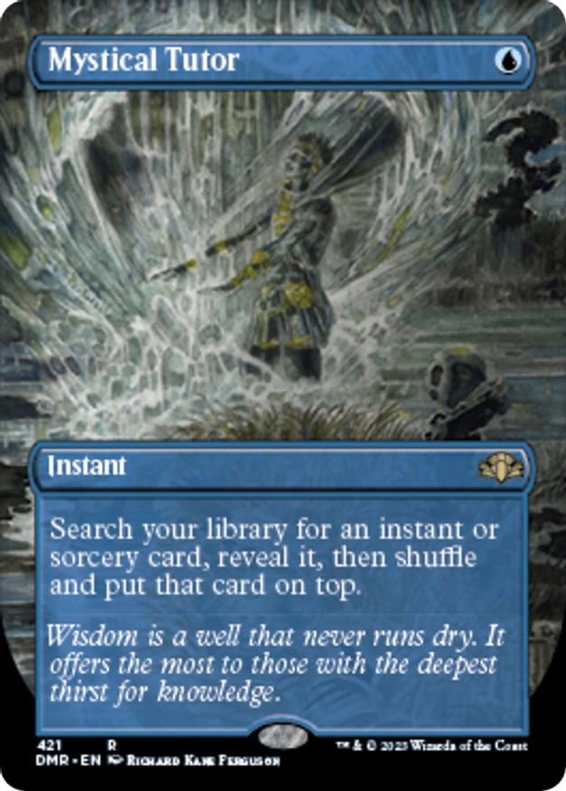 Mystical Tutor (Borderless) - Dominaria Remastered - Magic: The Gathering Mystical Tutor (Borderless) - Dominaria Remastered - Magic: The Gathering