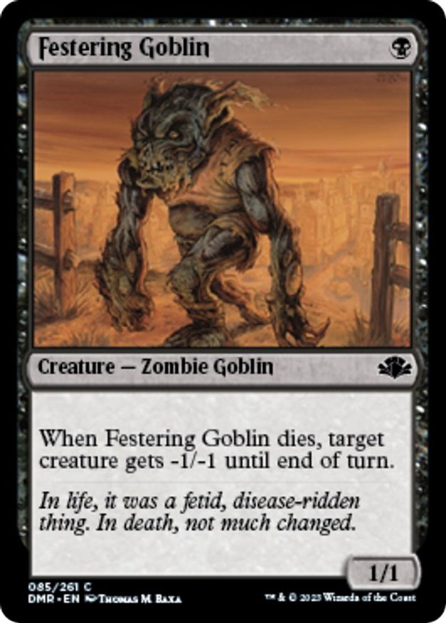Festering Goblin - Dominaria Remastered - Magic: The Gathering
