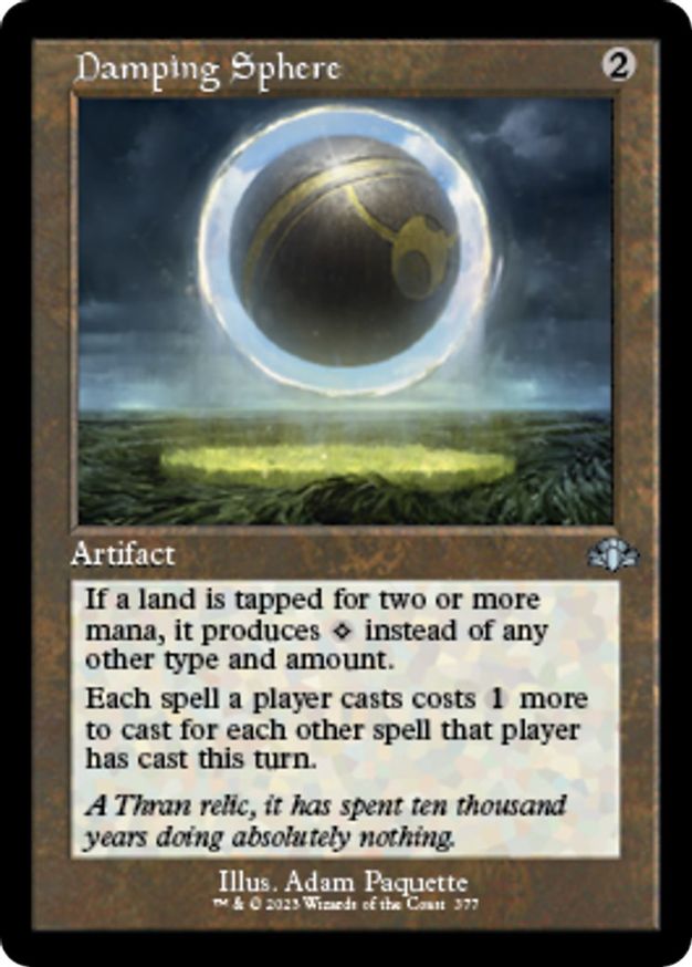 Damping Sphere (Retro Frame) - Dominaria Remastered - Magic: The Gathering