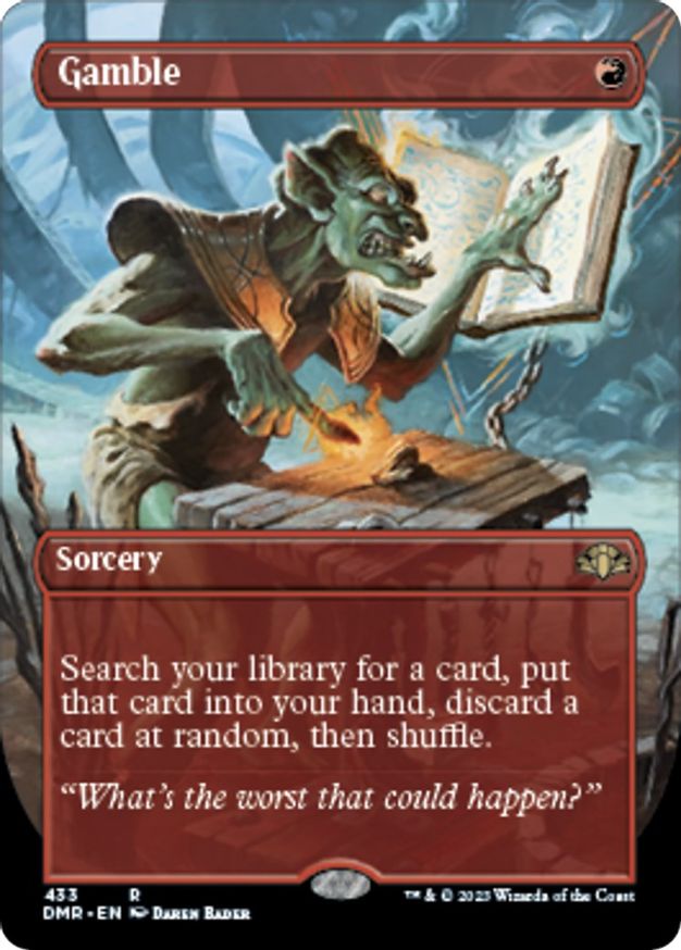 Gamble (Borderless) - Dominaria Remastered - Magic: The Gathering