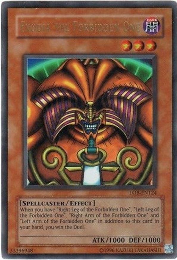 Exodia the Forbidden One - Legend of Blue Eyes White Dragon (Worldwide ...