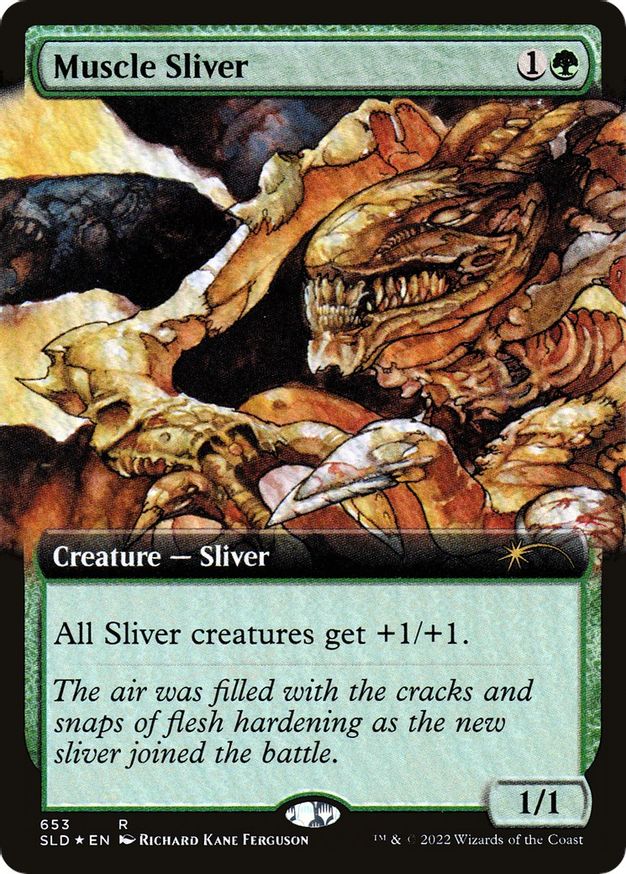 Muscle Sliver (Extended Art) - Secret Lair Drop Series - Magic: The ...