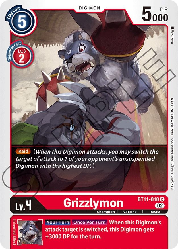 Grizzlymon - Dimensional Phase - Digimon Card Game