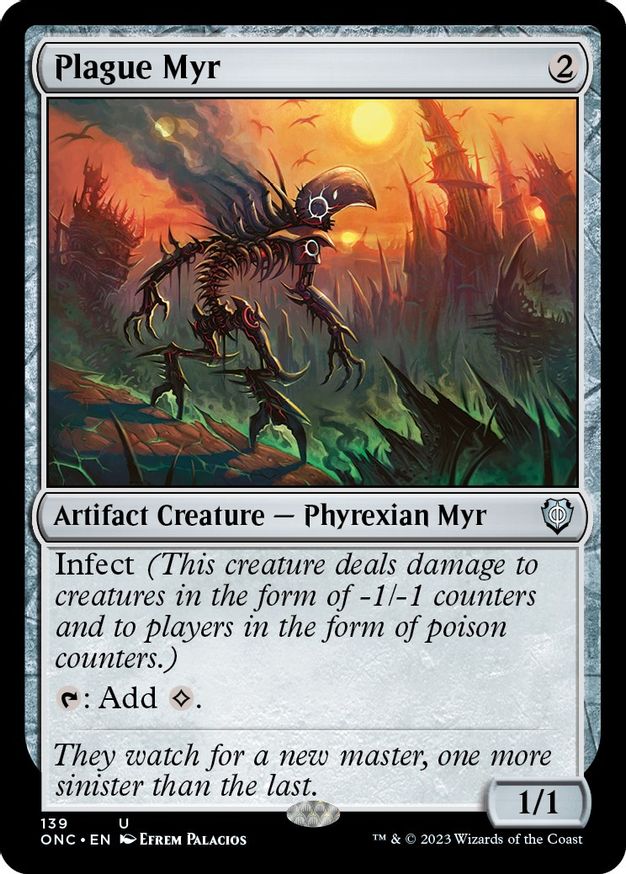 Plague Myr - Commander: Phyrexia: All Will Be One - Magic: The Gathering