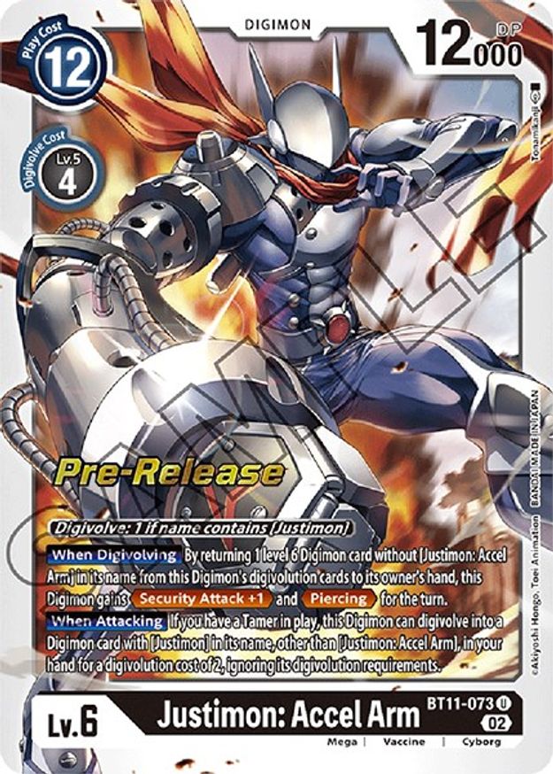 Justimon: Accel Arm - Dimensional Phase Pre-Release Cards - Digimon ...