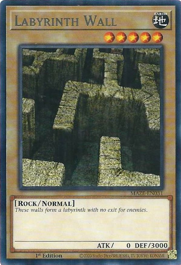 Labyrinth Wall - Maze of Memories - YuGiOh