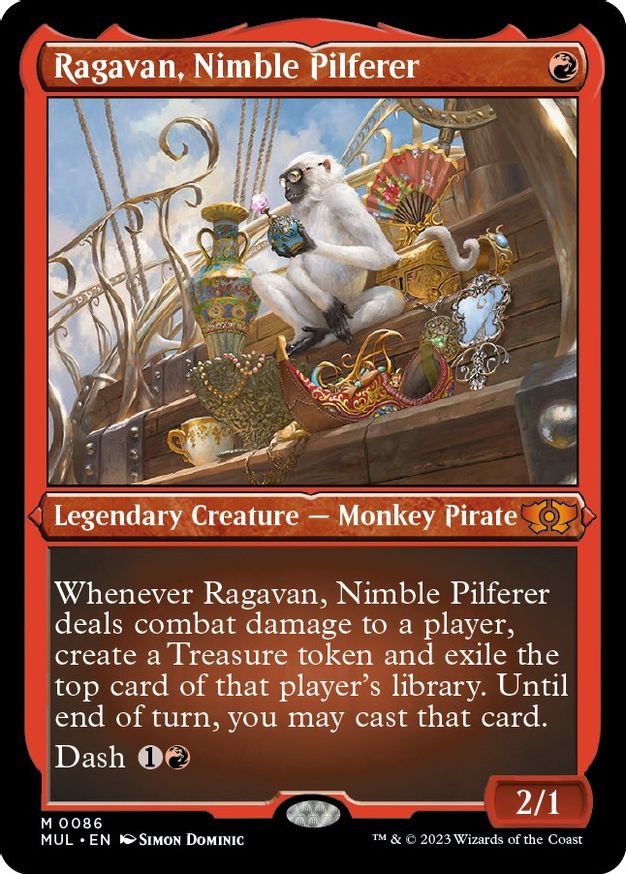 Ragavan, Nimble Pilferer (Foil Etched) - March of the Machine ...