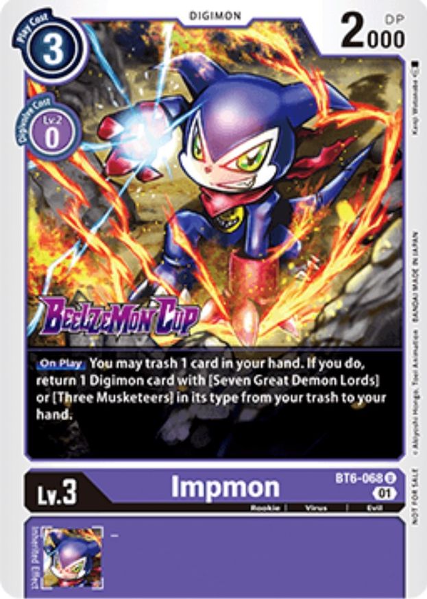 Impmon (Beelzemon Cup Participation) - Starter Deck 14: Beelzemon ...