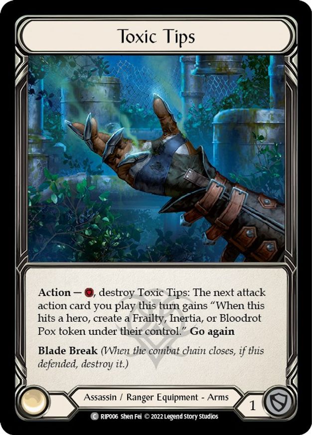 Toxic Tips - Blitz Deck: Outsiders - Riptide - Flesh and Blood TCG