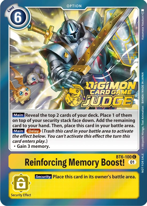 Reinforcing Memory Boost! (Judge Pack 3) - Double Diamond - Digimon ...