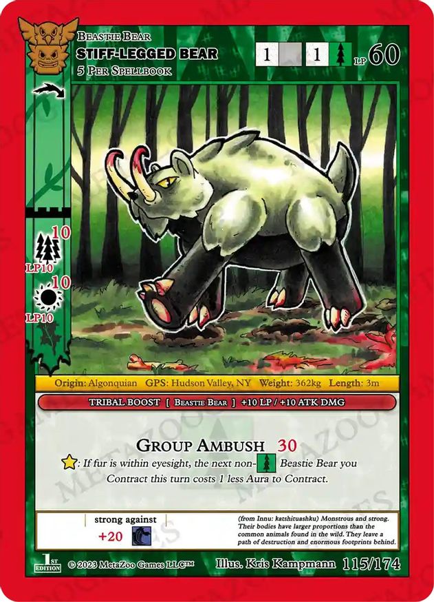 Stiff-Legged Bear - Native: First Edition - MetaZoo